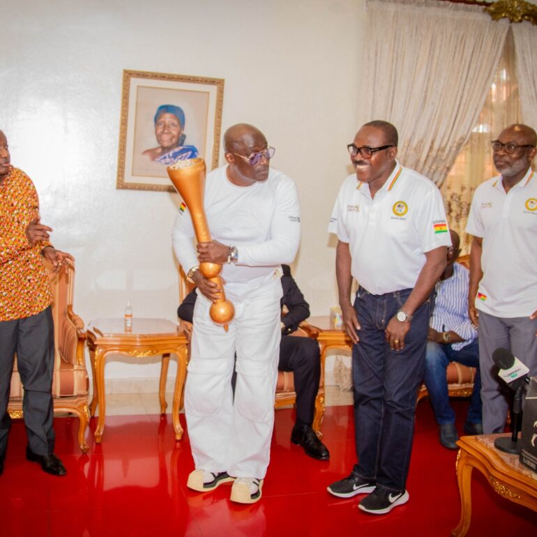 African Games Torch Displayed In Manhyia Palace – Manhyia Palace